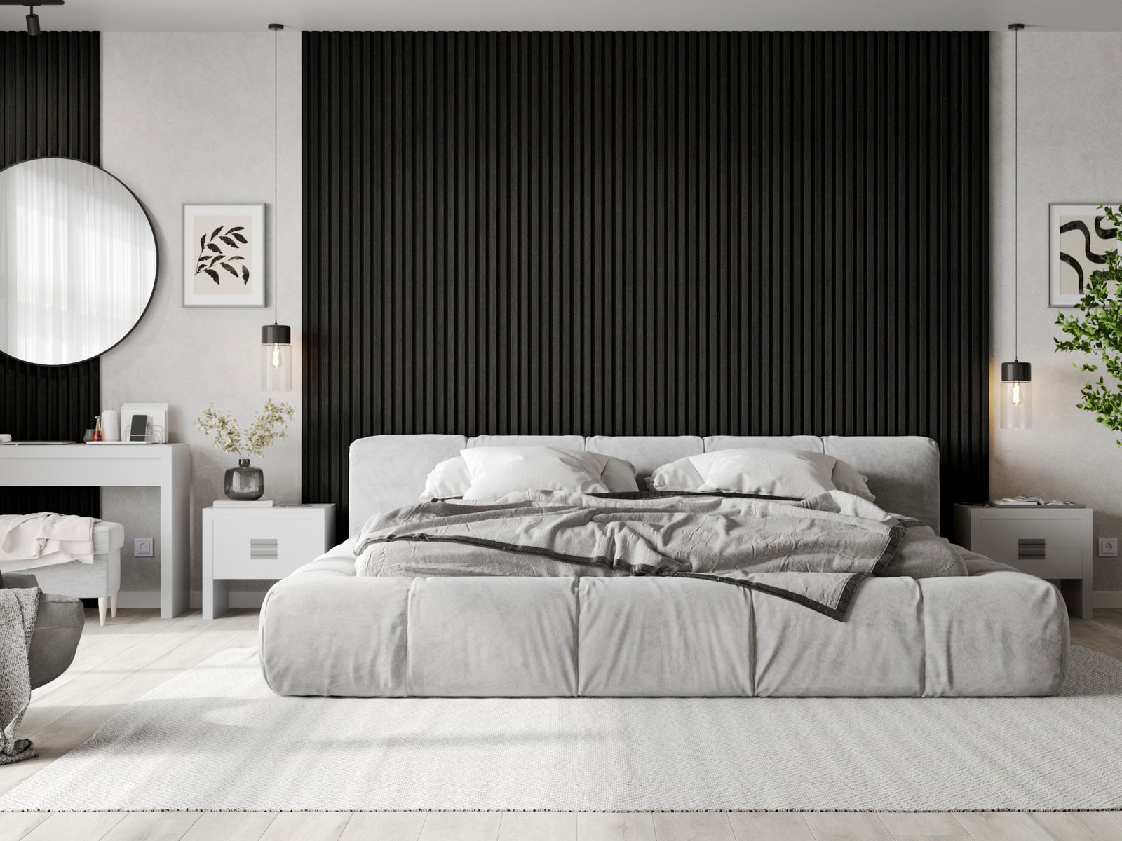 Mexen Lam-B vzorka stenových lamel, doska HDF 4 mm, technická dyha, Dub Čierny Strieborný - S100 ...